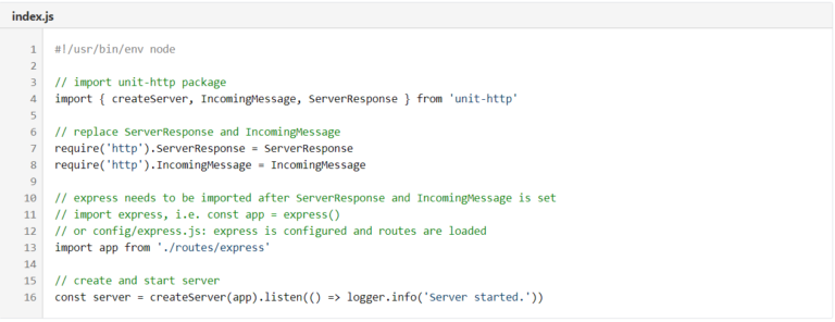 NGINX Unit mit NodeJS - techmatrix consulting GmbH